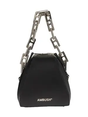 AMBUSH Tri Logo Plaque Small Crossbody Bag - Black
