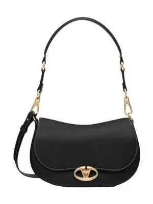 Valentino Garavani Vlogo Twist Lock Small Shoulder Bag - Black