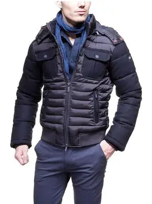 Emporio Armani Logo Quilted Jacket - Black