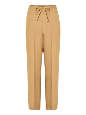 FORTE_FORTE Elastic Waist Casual Pants - Nude