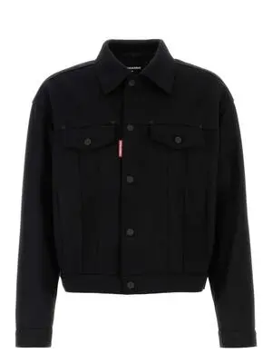 Dsquared2 Buttoned Denim Jacket - Black