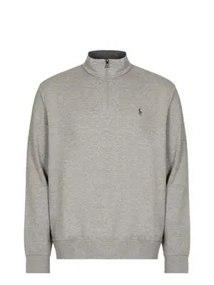 Polo Ralph Lauren Embroidered Logo Half-zip Sweatshirt - Gray