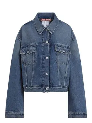 Acne Studios Collared Button-up Denim Jacket - Blue