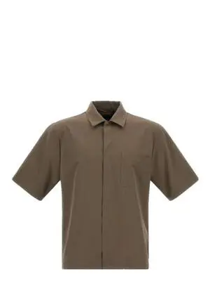 Herno Seer-crease Shirt - Brown