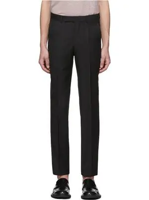 Zegna Straight Leg Casual Pants - Black