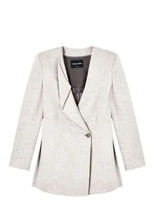 Giorgio Armani Long-sleeved Suit Jacket - Grey