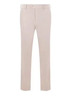 Brunello Cucinelli Brunello Cucinelli Italian-Fit Gabardine Trousers Beige