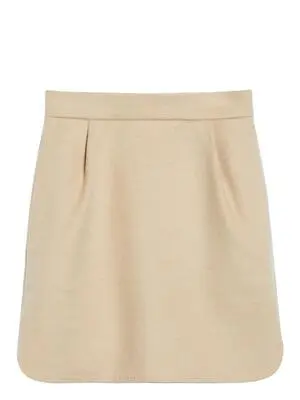 Max Mara Bobbio High-waisted Skirt - Nude