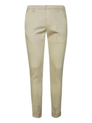 DONDUP Logo Trimmed Trousers - Nude