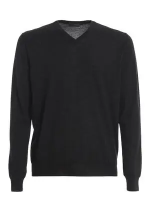 DRUMOHR V-neck Knitted Jumper - Black