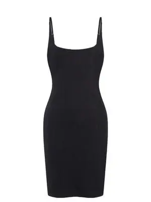DONDUP Sweetheart Neck Zip-back Mini Dress - Black