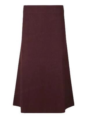 JIL SANDER Back-zip Midi Skirt Red