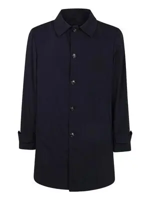 BARBA NAPOLI Long Sleeve Casual Jacket - Blue