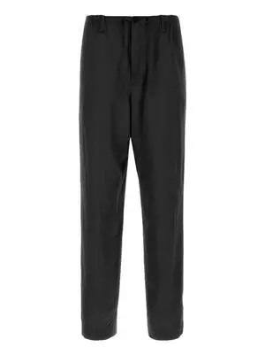 Dries Van Noten Trousers With Belt Loops - Black