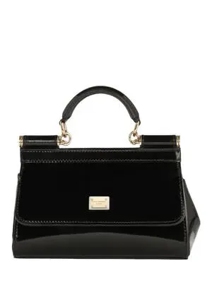Dolce & Gabbana Sicily Foldover Crossbody Bag - Black