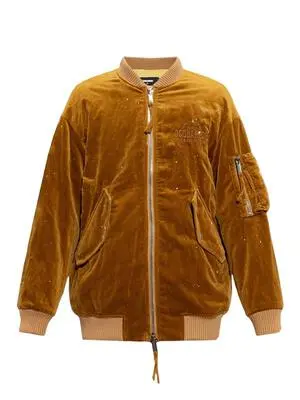 Dsquared2 Embroidered Logo Bomber Jacket - Brown