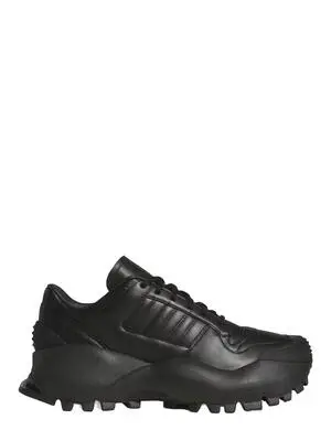 ADIDAS X WILLY CHAVARRIA Black Leather Lace-up Sneakers - Core Black/core Black/carbon Black