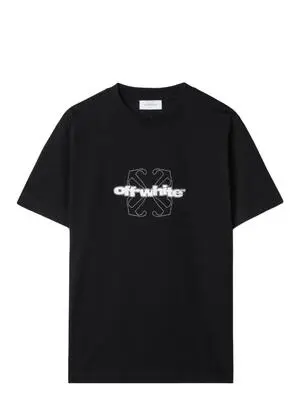 Off-White Flock Arrow Crewneck T-shirt - Black