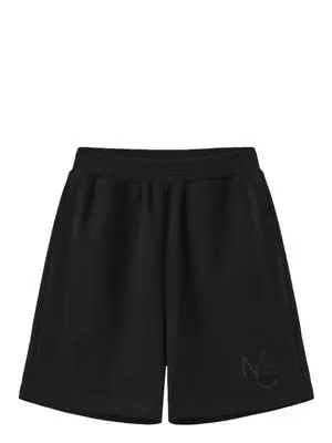 MARISSA CHIARA Elastic Waist Shorts With Side Pockets - Black
