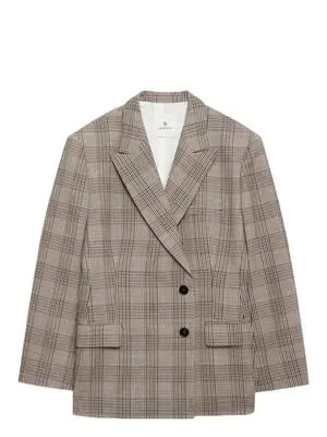 ANINE BING Anine Bing Plaid Suit Jacket