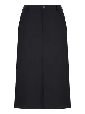 Balenciaga Panelled Midi Skirt - Black