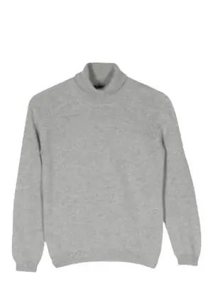 IL GUFO Mélange-effect Roll-neck Jumper - Gray