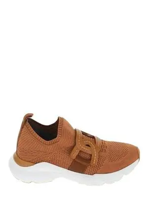 TOD'S Chain Detail Slip-on Sneakers - Brown