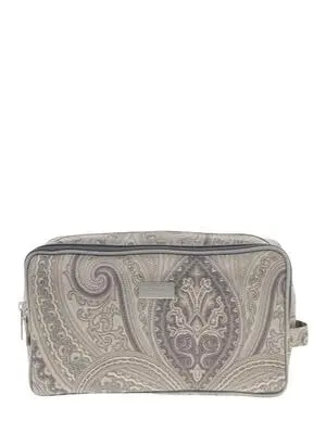 Etro Etro Zipper Clutch Gray