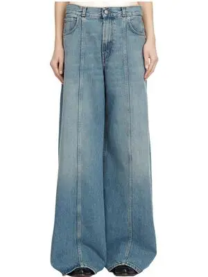 HAIKURE Five-pocket Denim Trousers - Blue