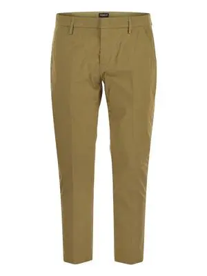 DONDUP Dondup Alfredo Slim Fit Ankle Length Pants Green