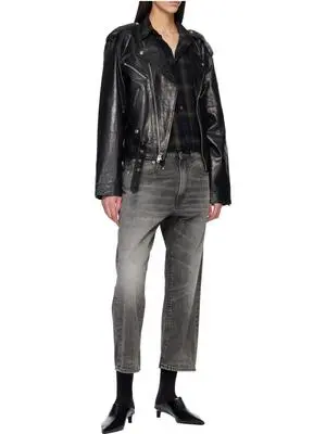 R13 R13 X-Boyfriend Jeans Polblk