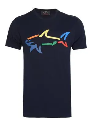 PAUL  SHARK T-shirt With Round Neck And Short Sleeves - Black