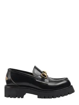 Gucci Horsebit Lug Sole Loafers - Black