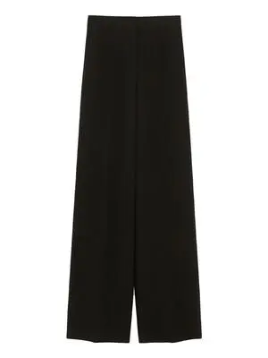 Max Mara Straight Cady Trousers - Black