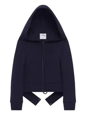 COURREGES Hooded Cocoon Jacket - Black