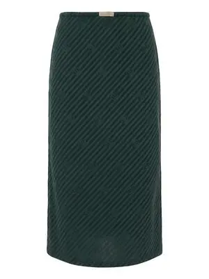 Gucci Interlocking G Jacquard Skirt - Dark Green