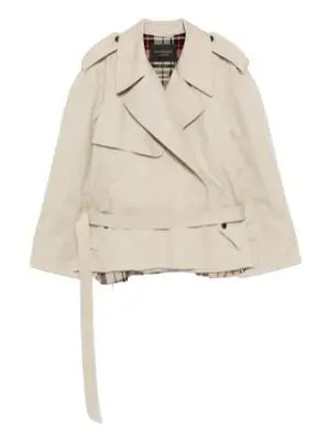 Balenciaga Belted Button-up Trench Coat - Nude