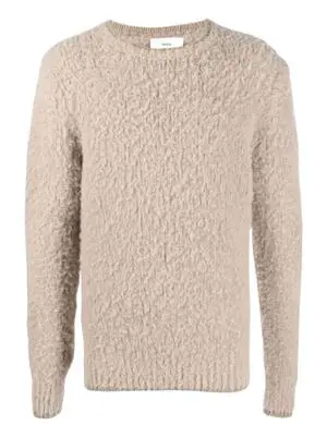 Ami Crewneck Knit Jumper - Nude