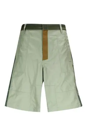 DIESEL® Logo Patch Bermuda Shorts - Gray