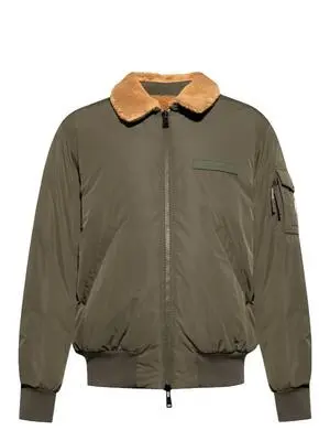 Moncler Reversible Sherpa Bomber Jacket - Green