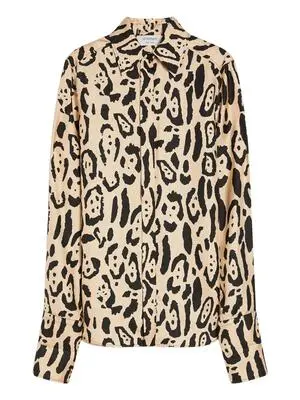 SPORTMAX Sportmax Animal Print Long Sleeve Shirt