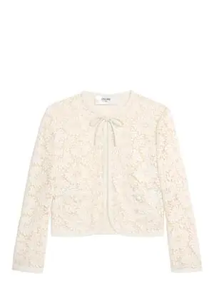 CELINE Celine Verneuil Jacket In Linen And Cotton Lace