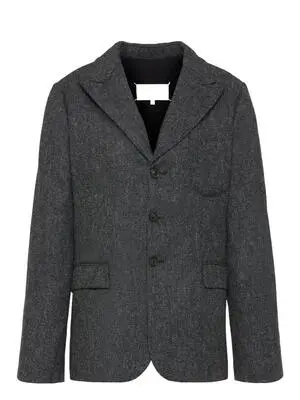MAISON MARGIELA Single-breasted Blazer - Dark Gray