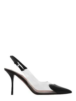 Alaïa Heart Detail Slingback Heeled Pumps - Black
