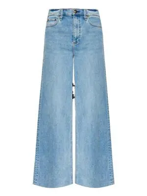 RAG & BONE Rag & Bone Logo Patch Wide Leg Jeans