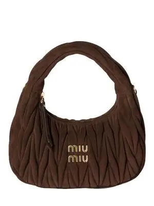 MIU MIU Miu Miu Wander Matelassé Suede Bag