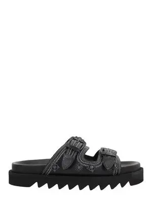 Toga Buckled Sandals - Black