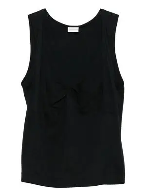 Dries Van Noten V-neck Sleeveless Vest - Black