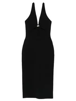 Cult Gaia Vinna Cut-out Halterneck Midi Dress - Black