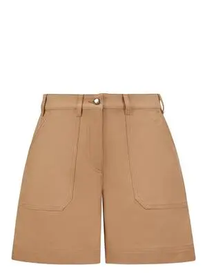 Moncler Patch Pocket Shorts - Camel Beige